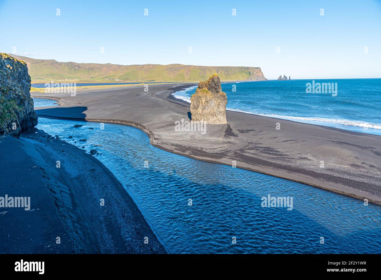 Aerial view of Reynisfjara beach, Iceland Stock Photo - Alamy