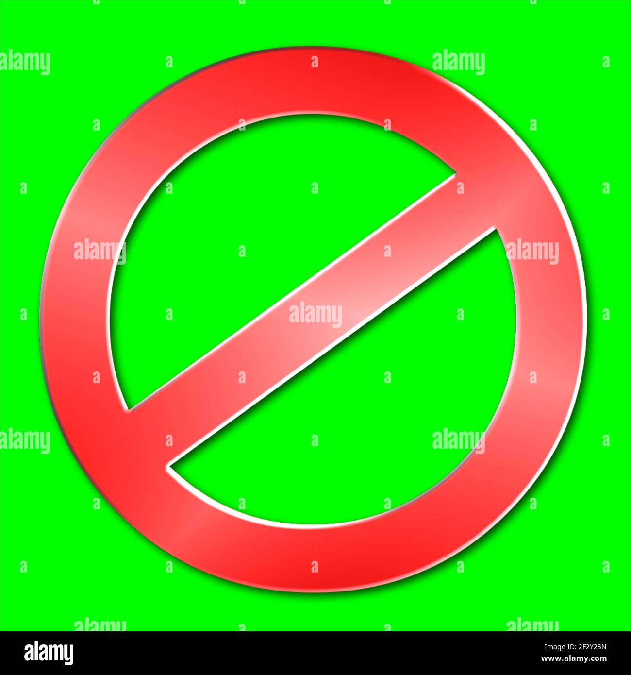 No entry green screen icon hi-res stock photography and images - Alamy