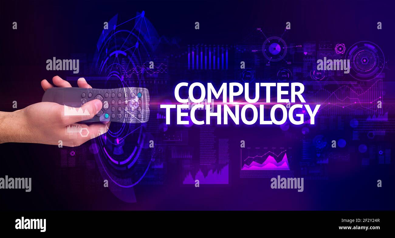 hand holding wireless peripheral, modern technology concept Stock Photo ...