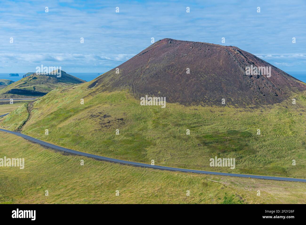 Helgafell volcano situated at Heimaey island in Iceland Stock Photo - Alamy
