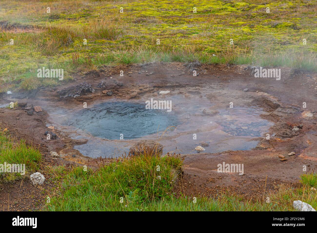 Strokkur geothermal area in Iceland Stock Photo - Alamy