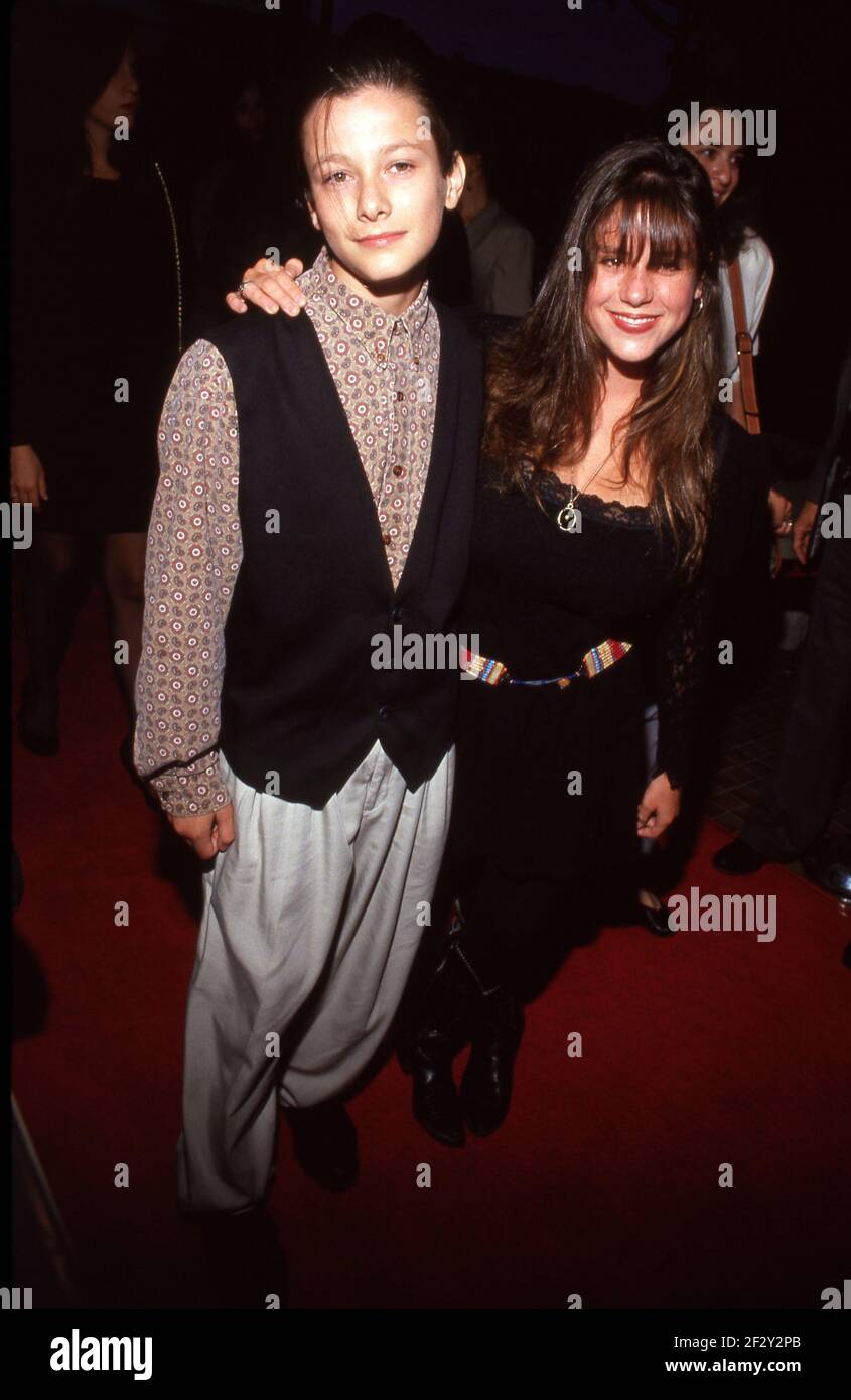 Edward Furlong and Soleil Moon Frye attend the 'Point Break' Westwood ...