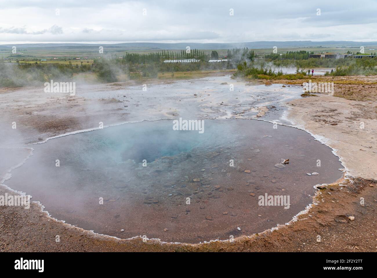 Strokkur geothermal area in Iceland Stock Photo - Alamy