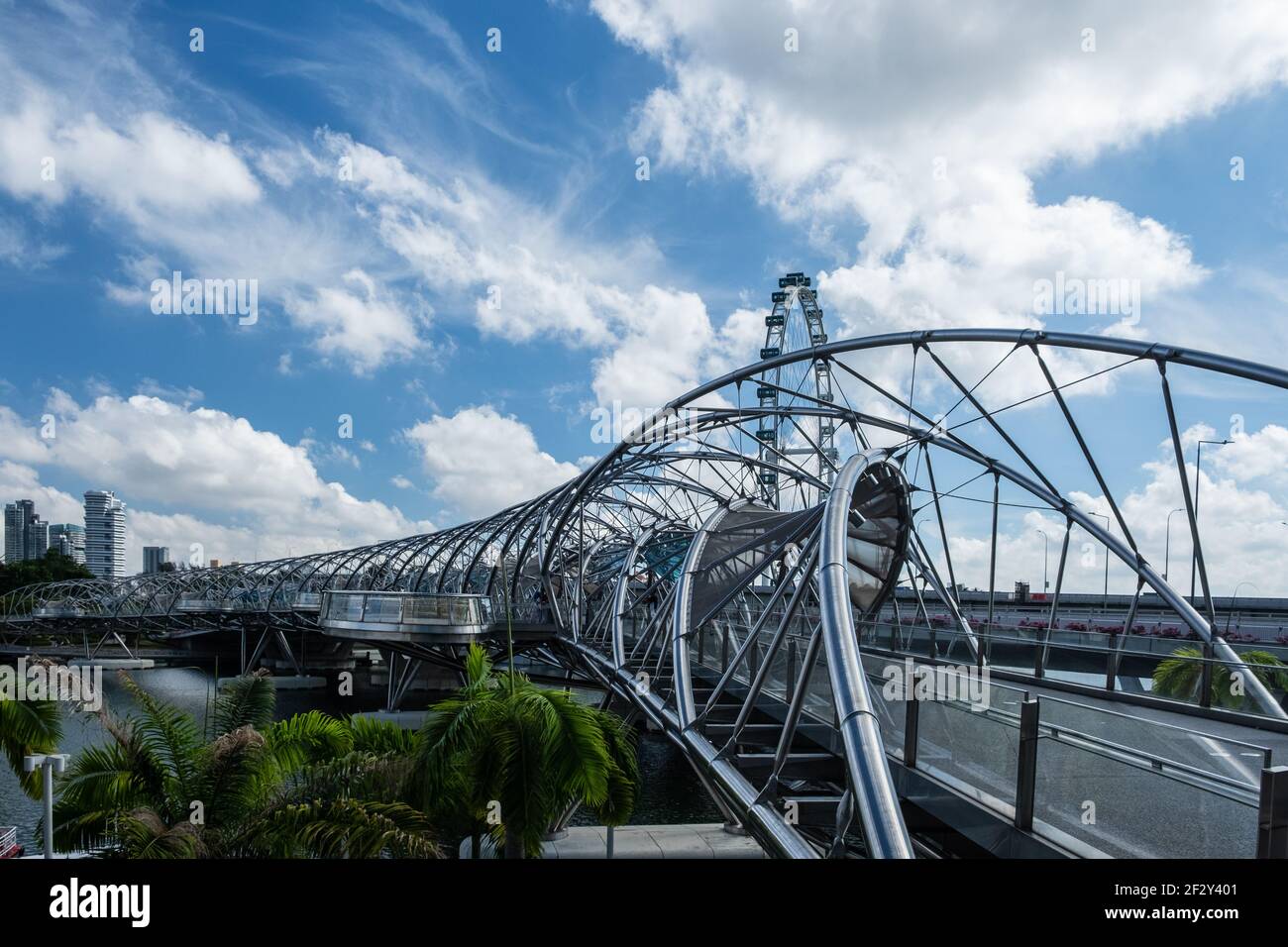 Helix Bridge, Singapore Stock Photo - Alamy