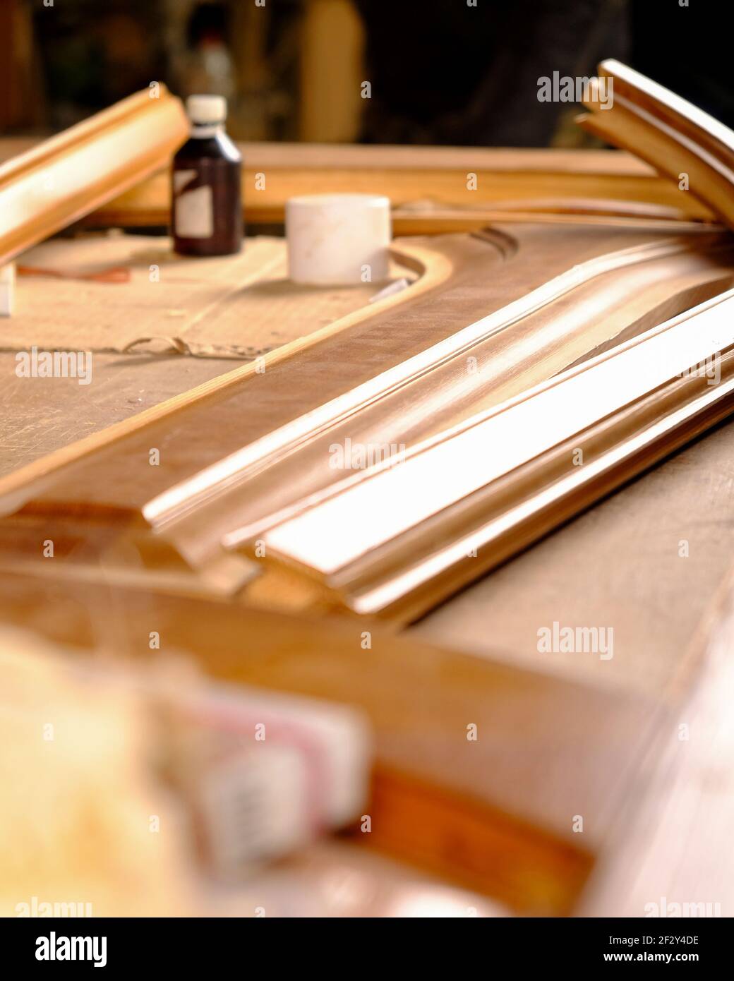 wooden door restoration,repair and restoration of furniture Stock Photo ...