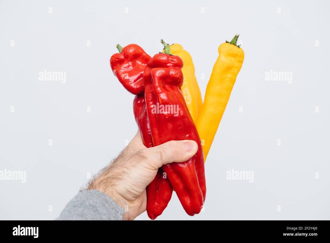 Person cutting vegetables red peppers hi-res stock photography and ...