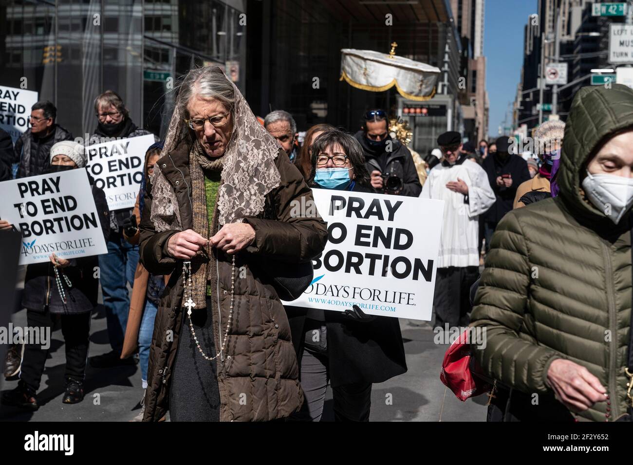 Clergy and members of Roman Catholic Church The Holy Innocents march ...