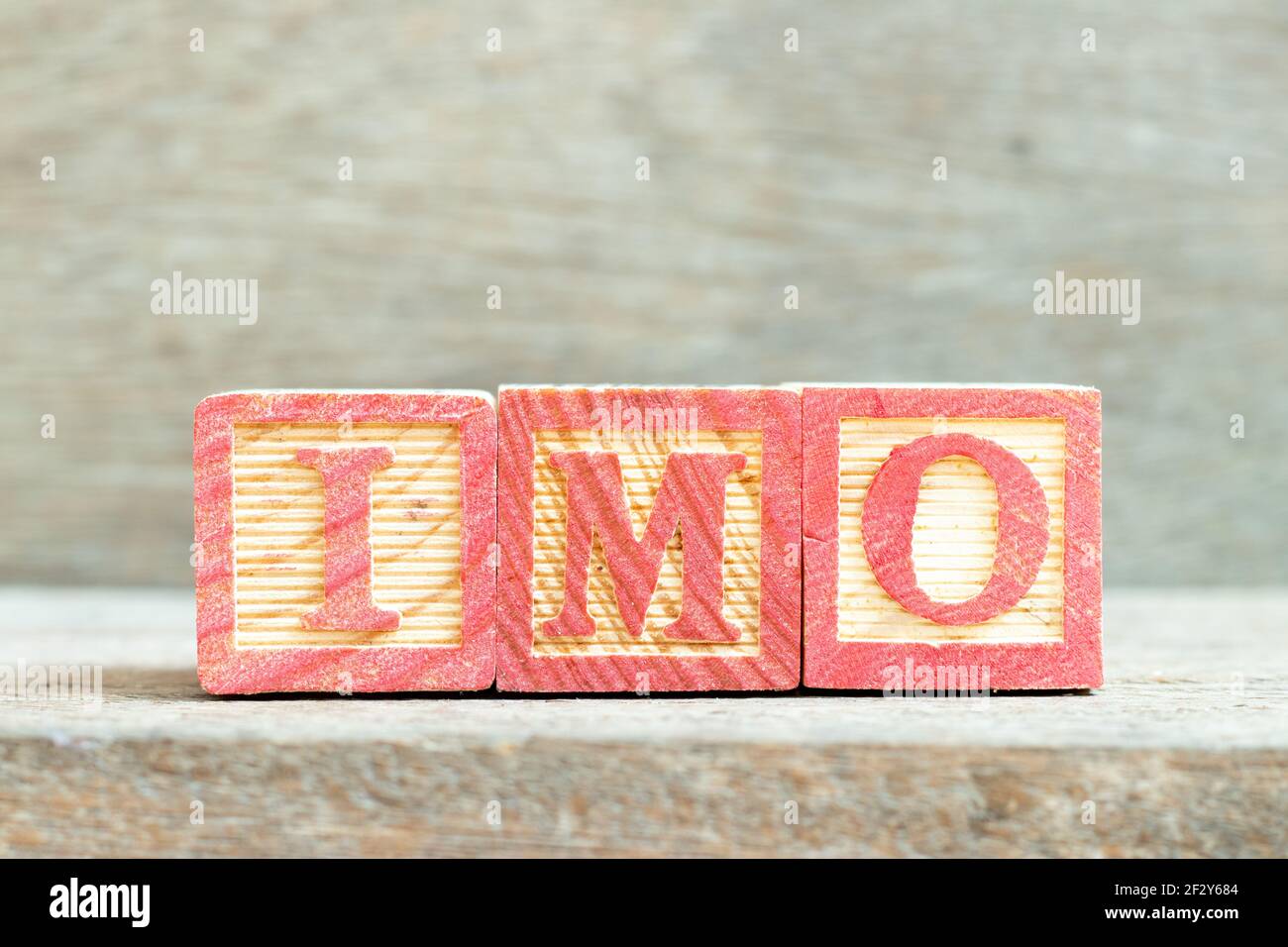 Color alphabet letter block in word IMO (Abbreviation of in my opinion ...