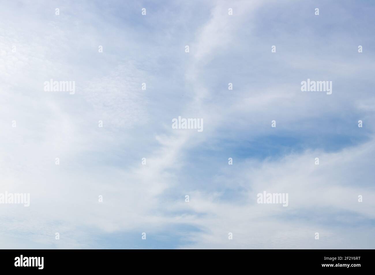 Clear blue color sky with white cloud background Stock Photo - Alamy