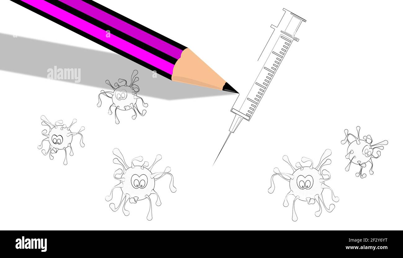 Painting a simulated covid 19 hi-res stock photography and images - Alamy