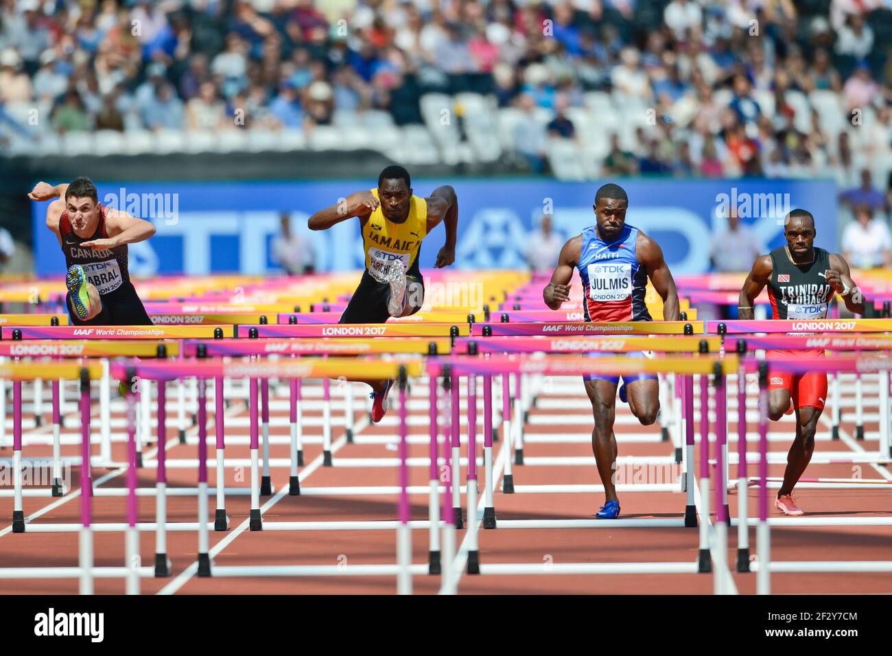 Hansle Parchment (JAM), Johnathan Cabral (CAN), Jeffrey Julmis (HAI ...