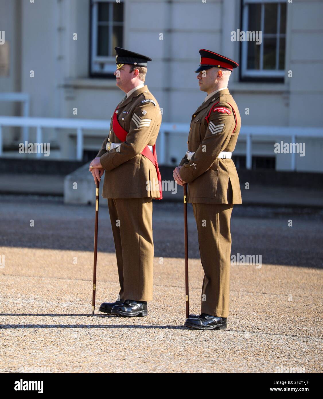 London, UK. 9th Mar, 2021. Servicemen of the Foot Guards Battalions ...