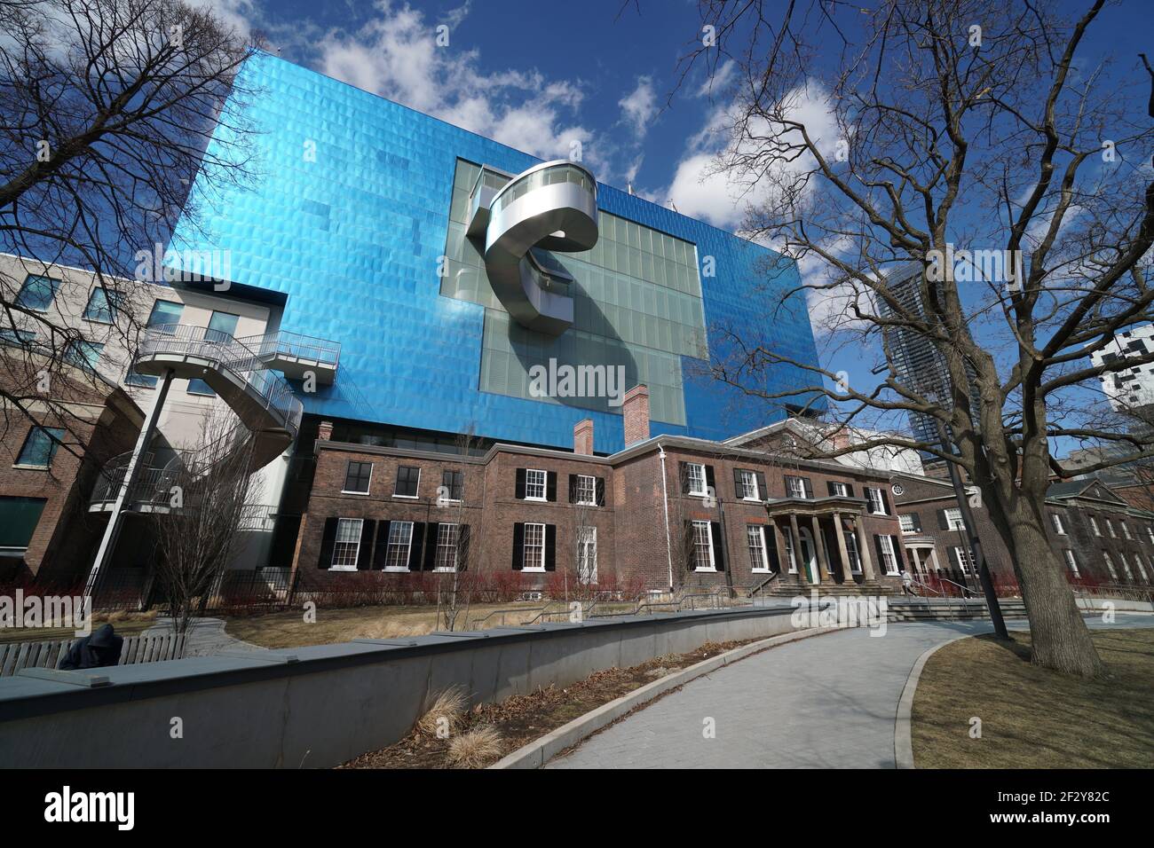 Toronto, a modern addition to the Art Gallery of Ontario, designed by ...