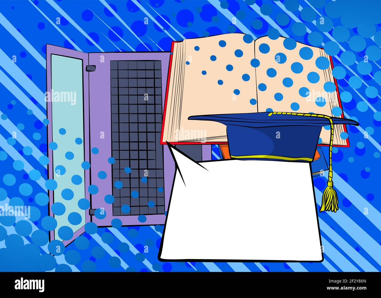 Digital Online Education Concept with Laptop and Books. Learning online ...