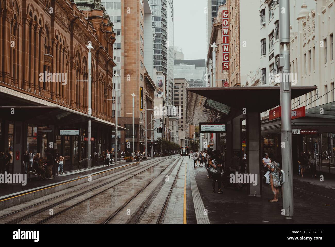 Qvb light rail stop hi-res stock photography and images - Alamy