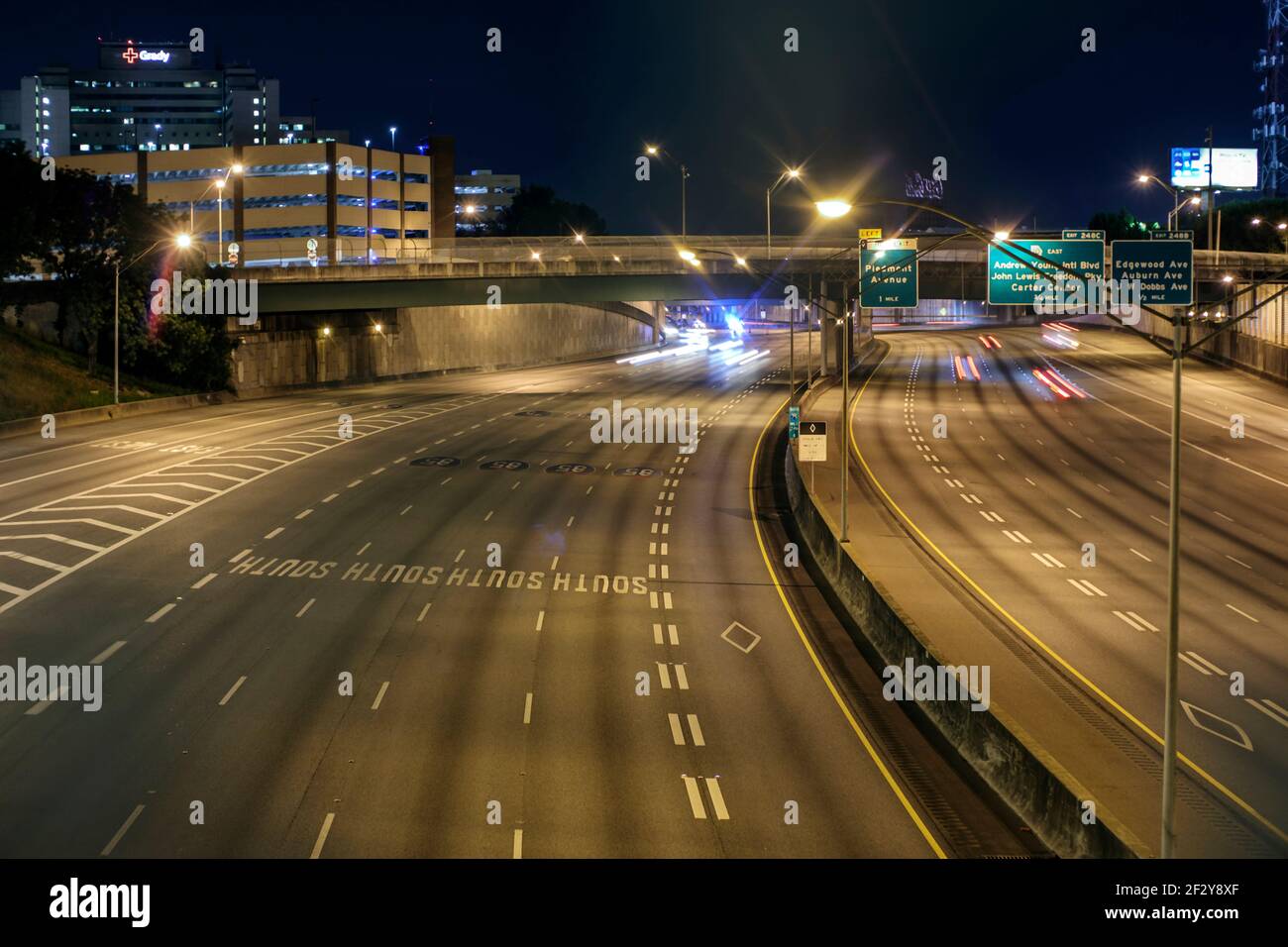 Interstate 20 city skyline hi-res stock photography and images - Alamy