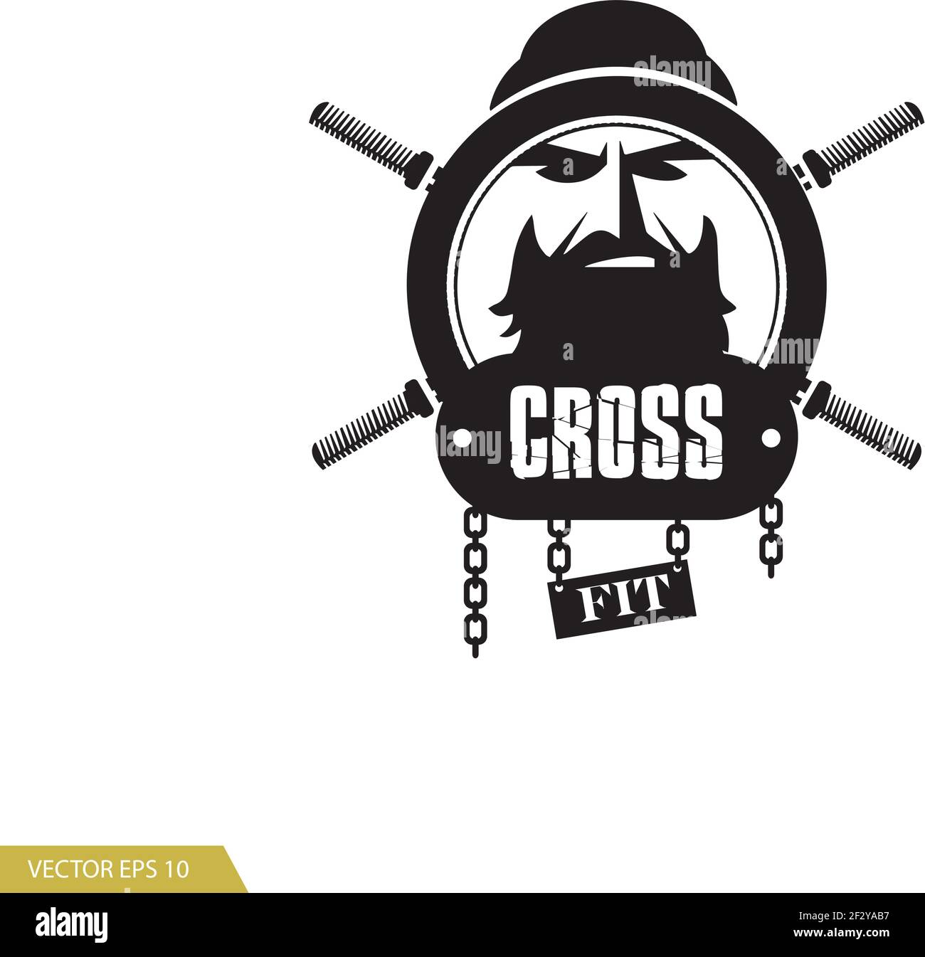 Crossfit logo. Hall sign for strength sports Stock Vector Image & Art ...