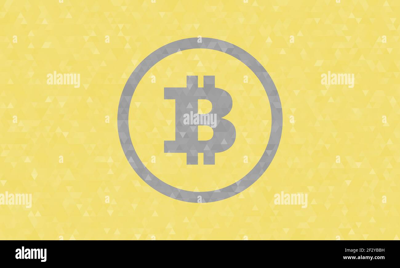 Digital bitcoin crypto currency vector background. Grey symbol on ...