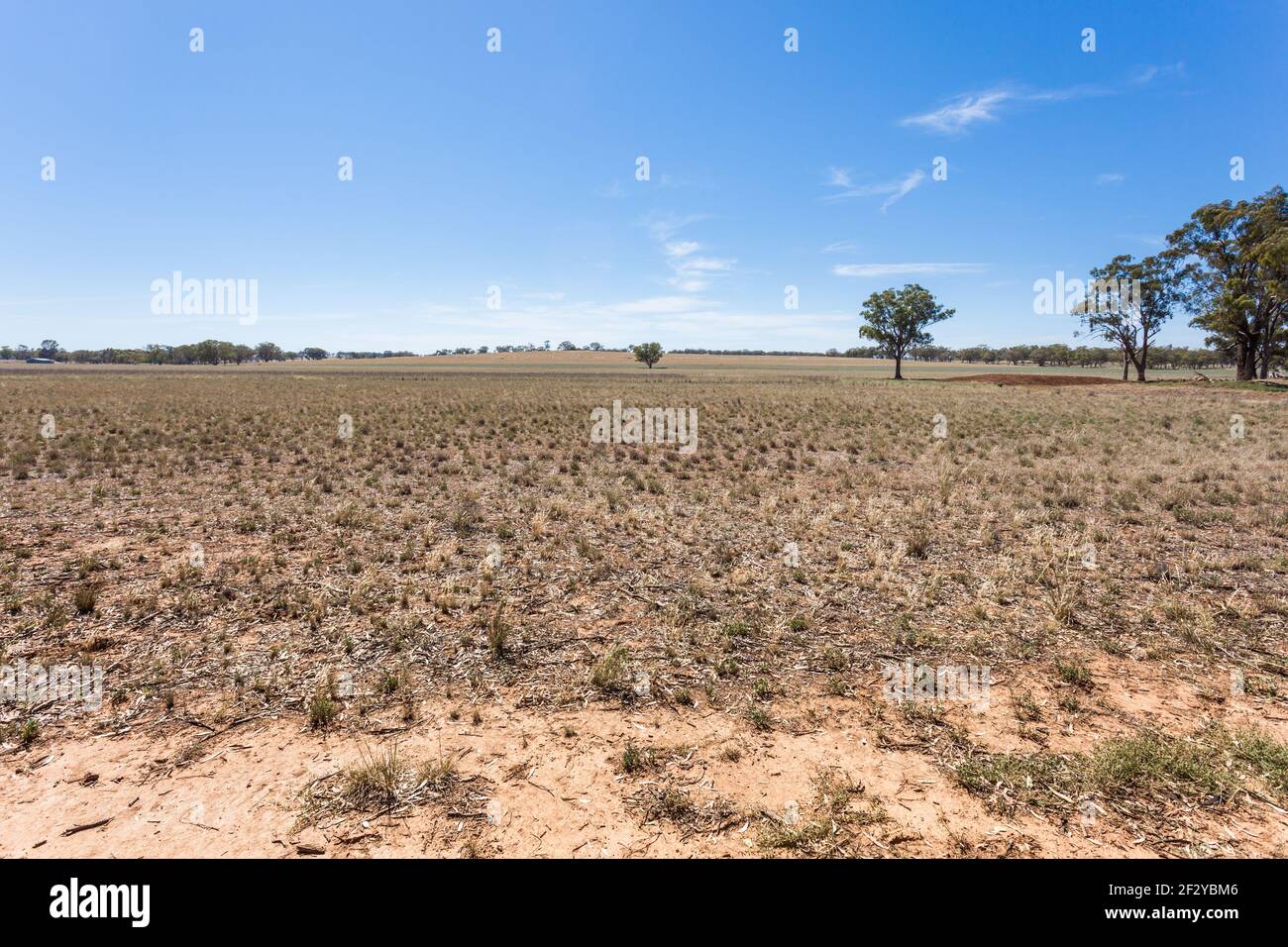 Farmland located in central New South Wales - Australia. during a dry ...