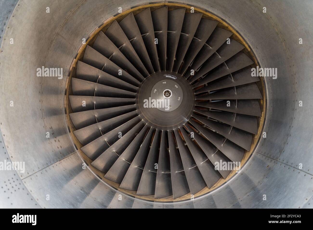 Detail of a jet engine Stock Photo - Alamy