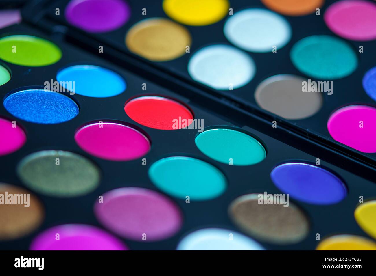 Makeup pallets of many colors Stock Photo - Alamy