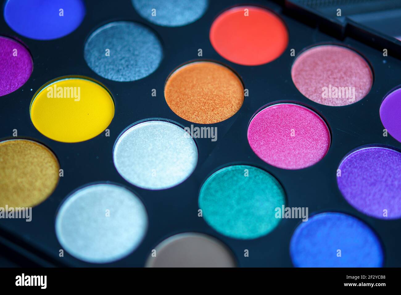 Makeup pallets of many colors Stock Photo - Alamy