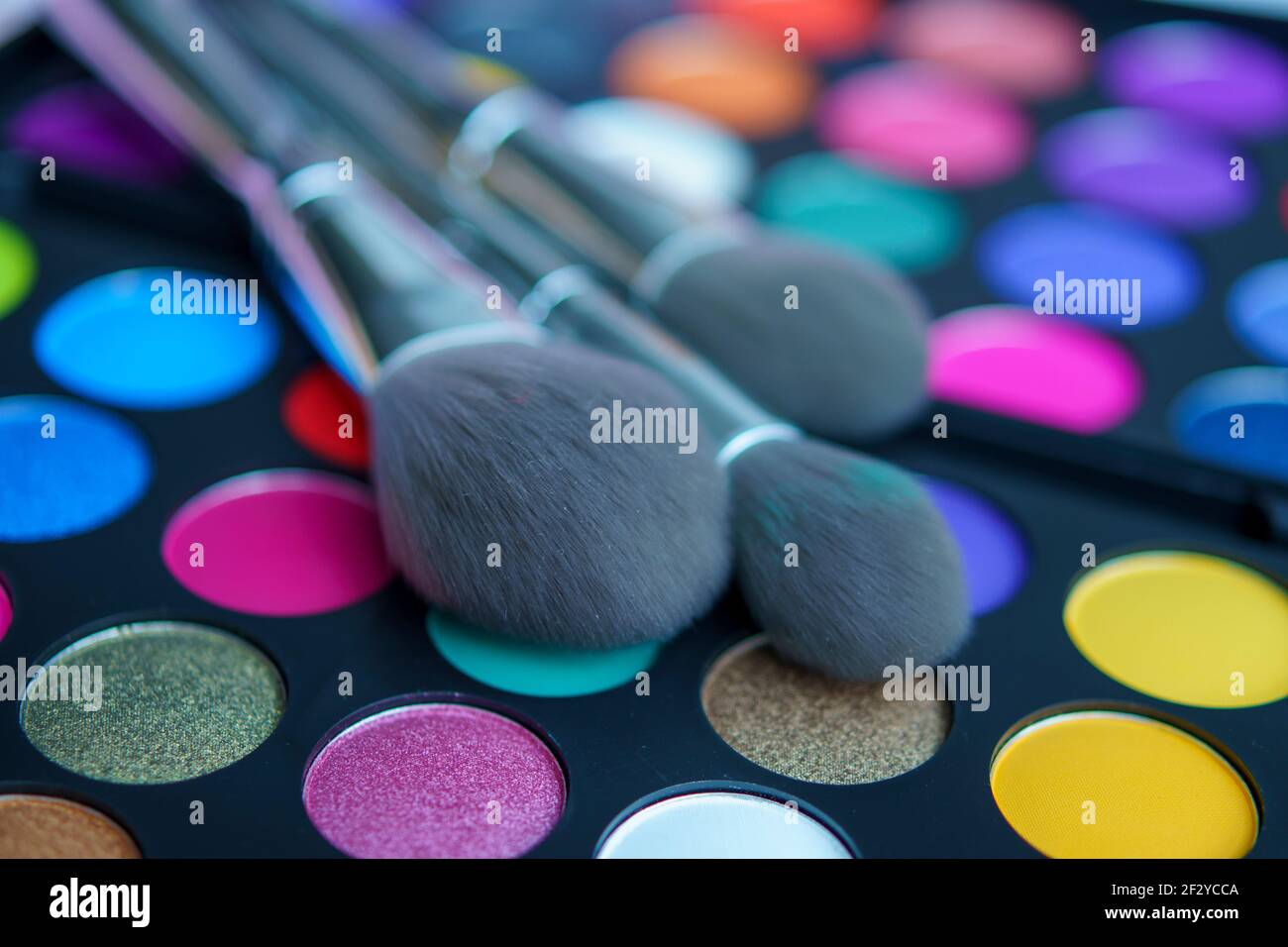 Makeup pallets of many colors Stock Photo - Alamy