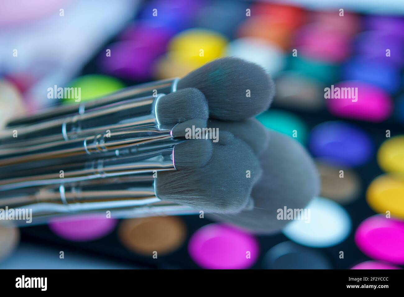 Makeup pallets of many colors Stock Photo - Alamy