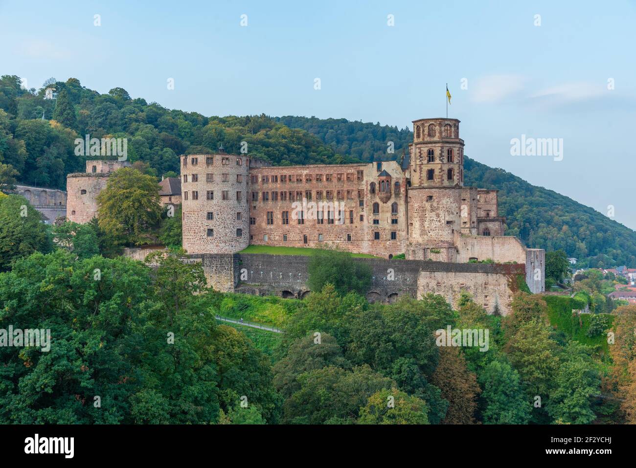 Heidelberger castle in the night hi-res stock photography and images ...