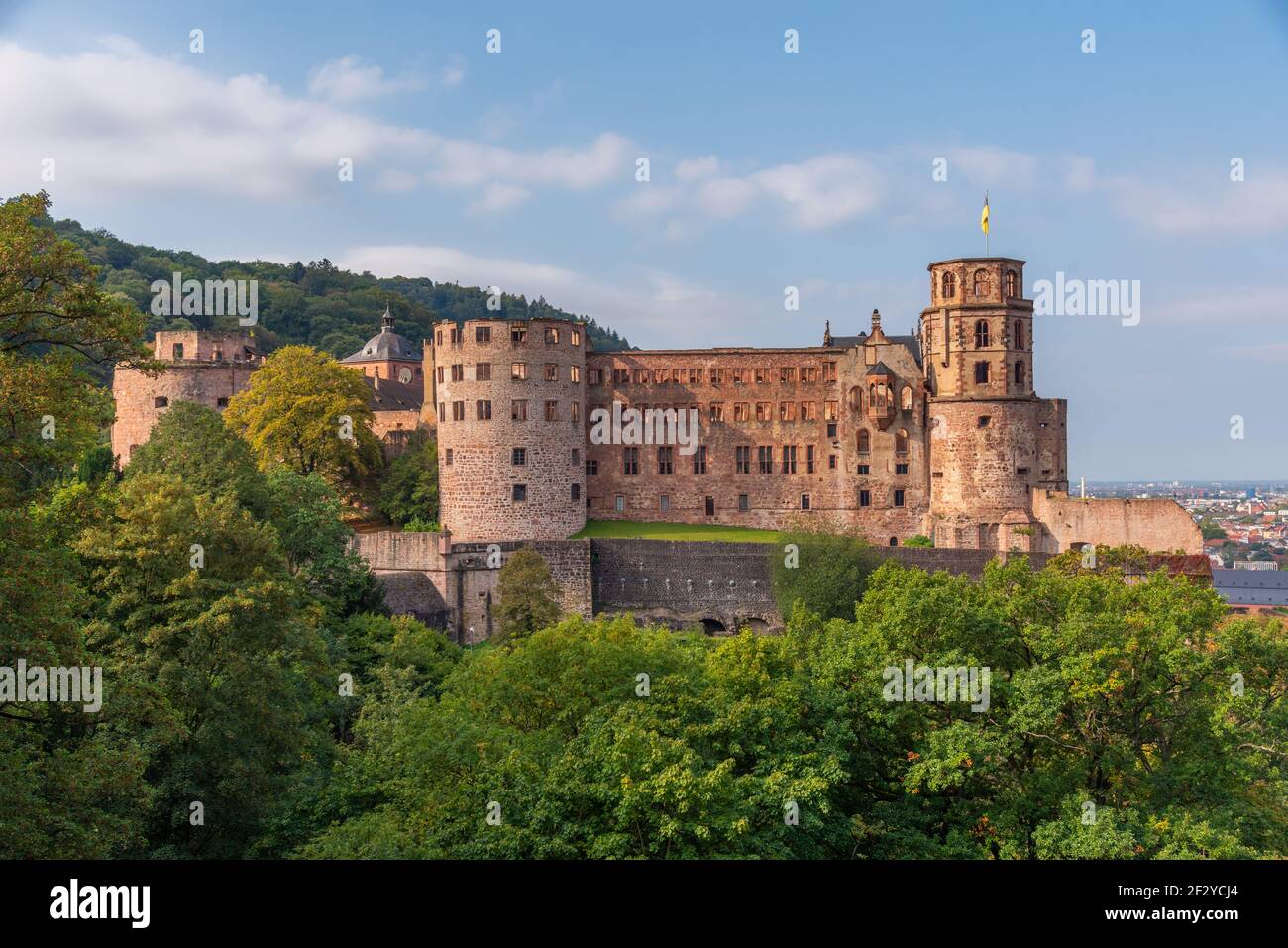 Heidelberger castle in the night hi-res stock photography and images ...