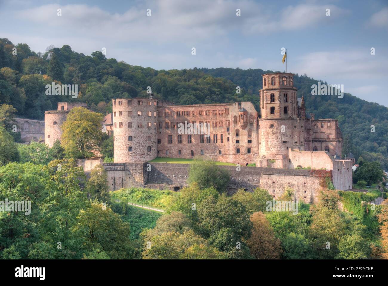 Heidelberger castle in the night hi-res stock photography and images ...
