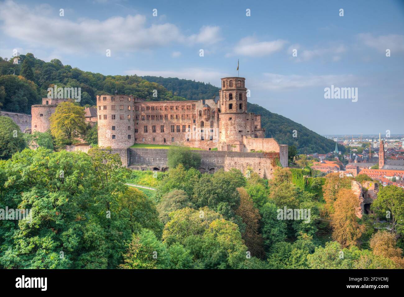 View of the Heidelberg castle in Germany Stock Photo - Alamy