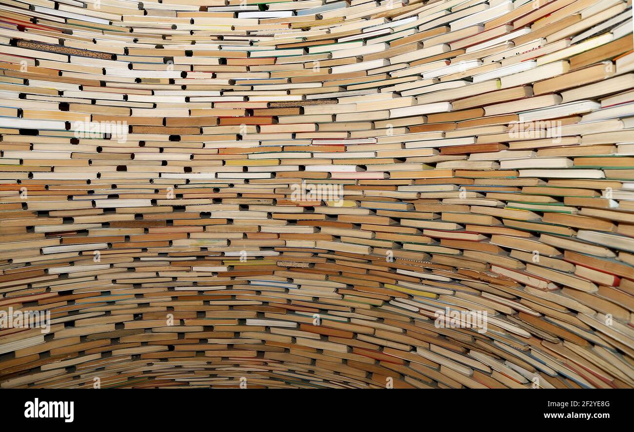 A very large stack of books, can be used as background Stock Photo - Alamy
