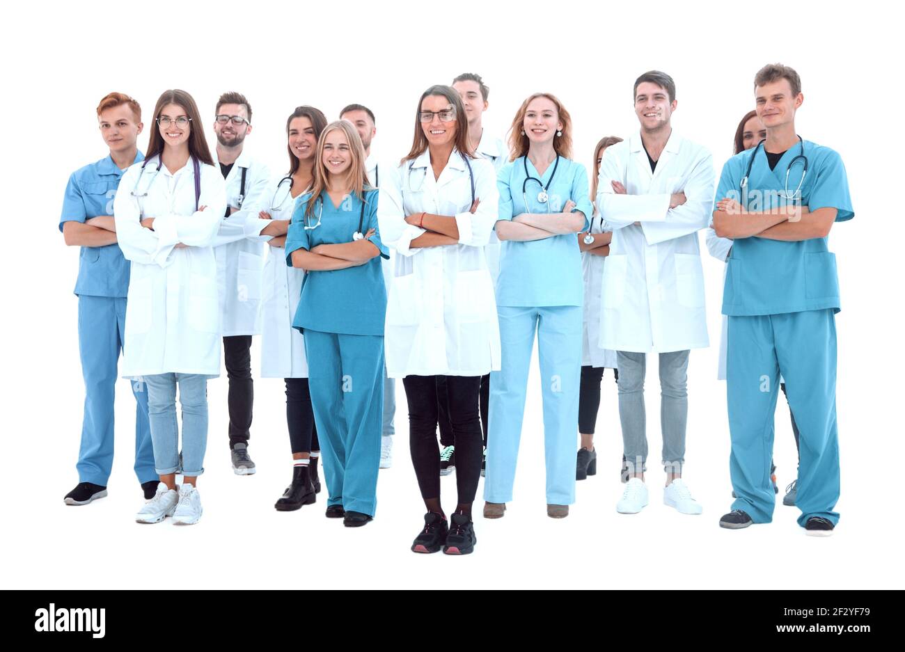 group of young medical professionals standing together Stock Photo - Alamy