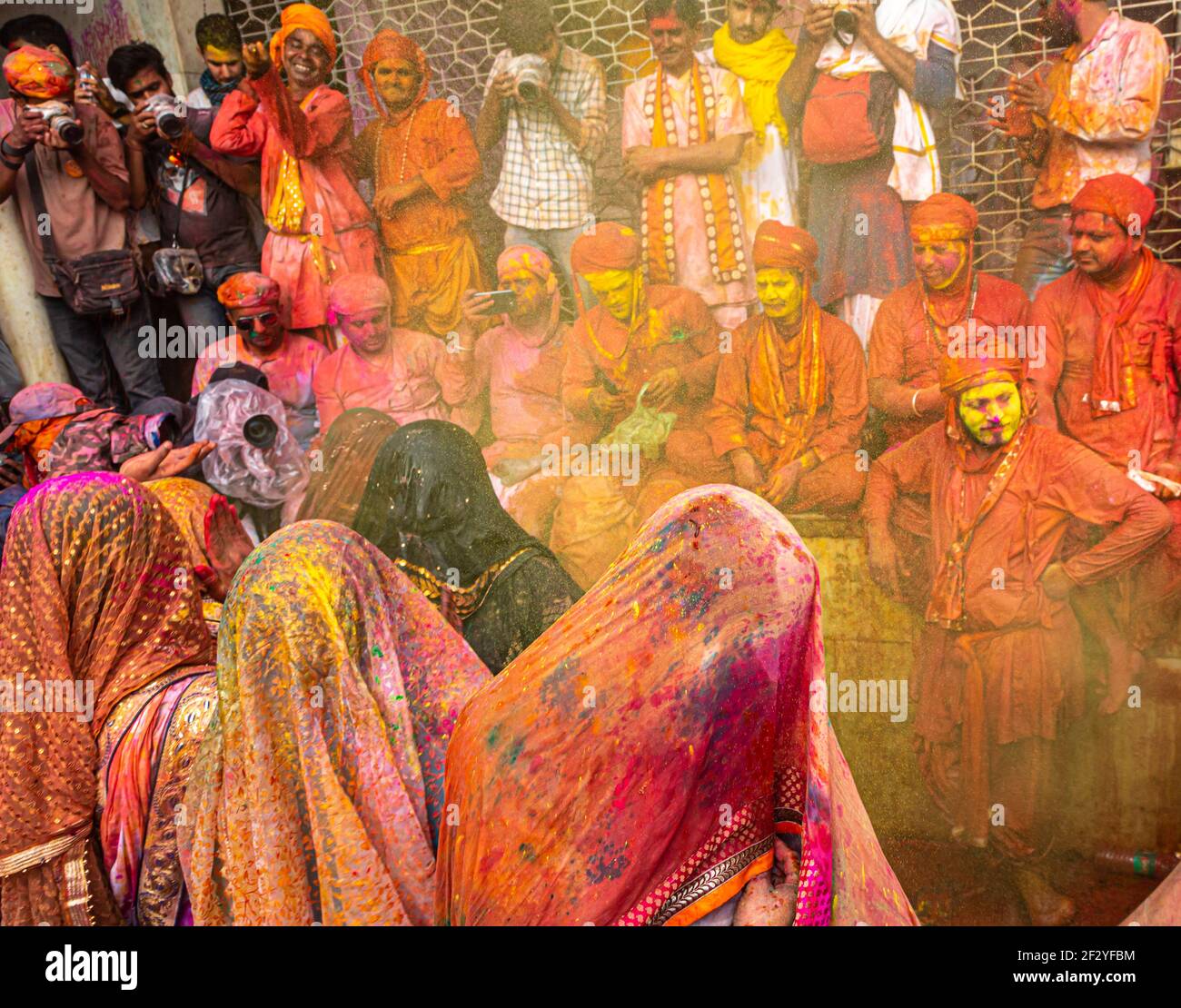 Mathura holi hi-res stock photography and images - Alamy