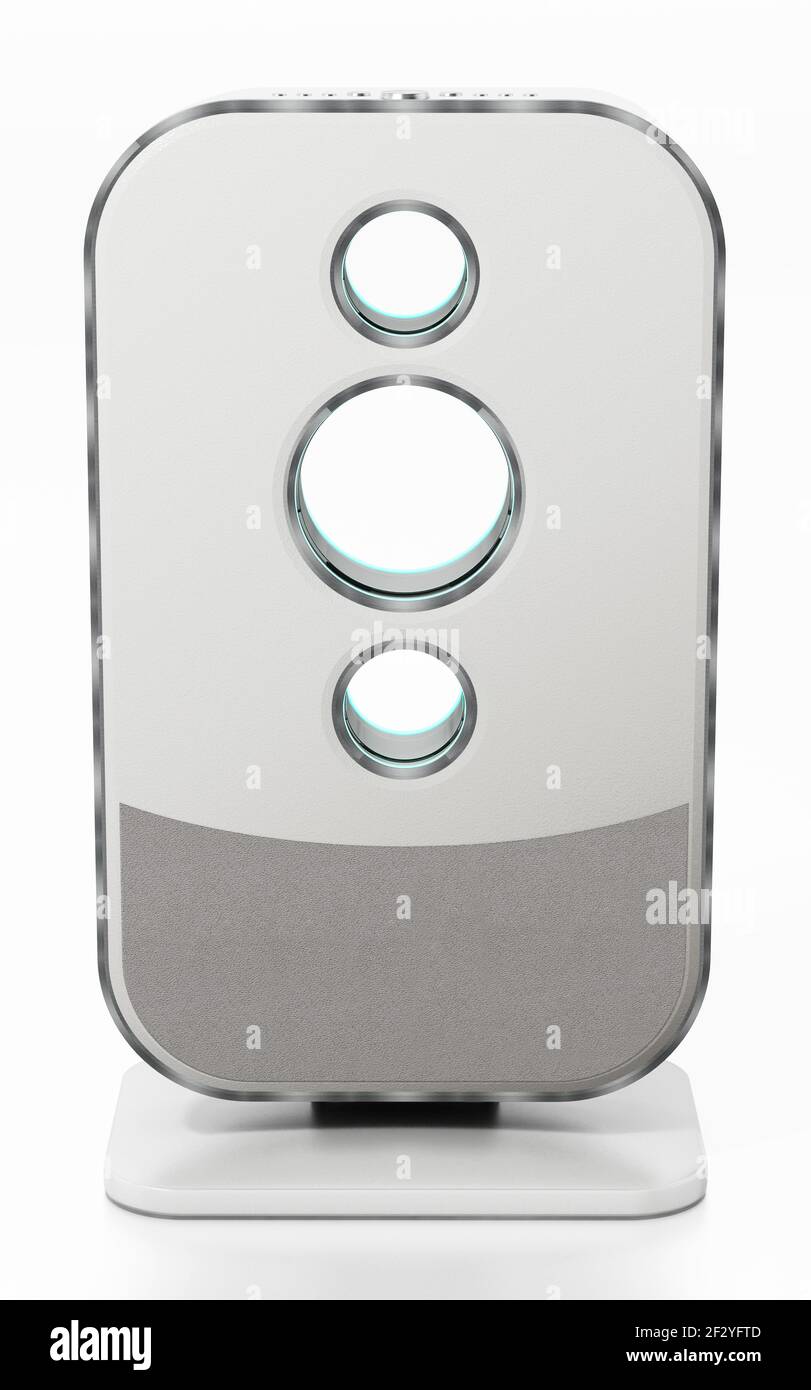 Air purifier isolated on white background. 3D illustration Stock Photo ...