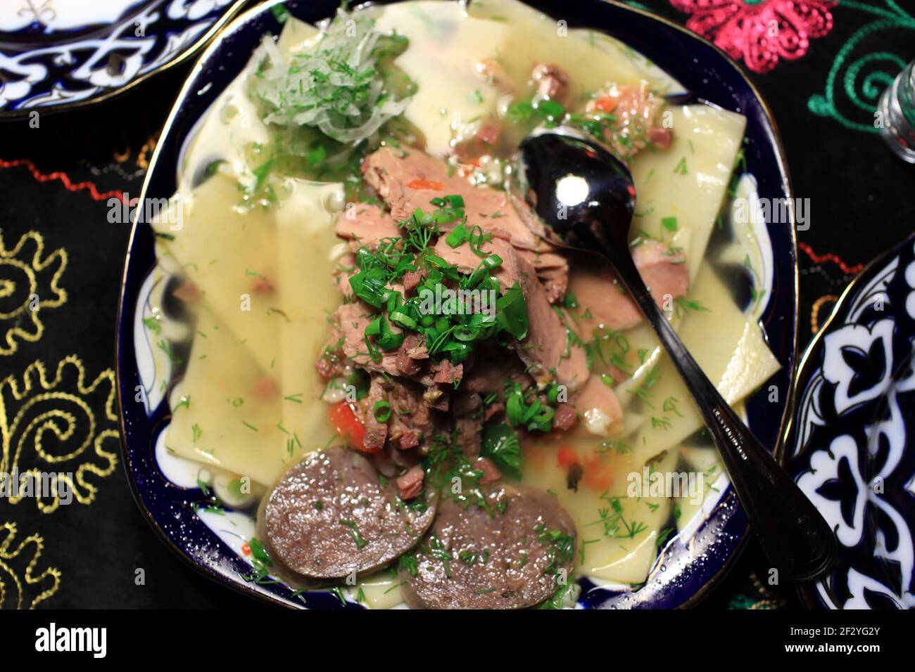 Beshbarmak dish hi-res stock photography and images - Alamy