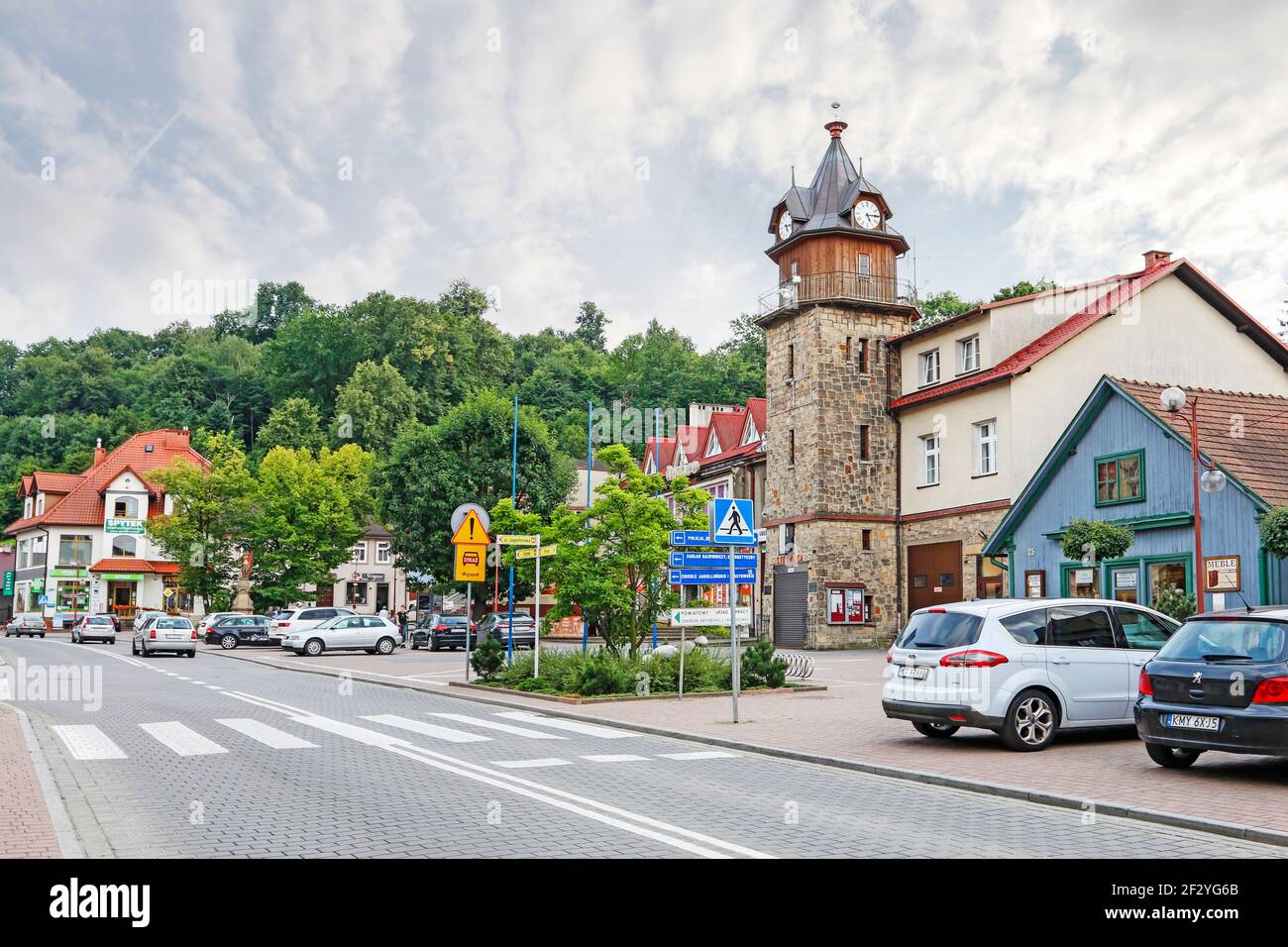 Old town in Dobczyce, Poland Stock Photo - Alamy
