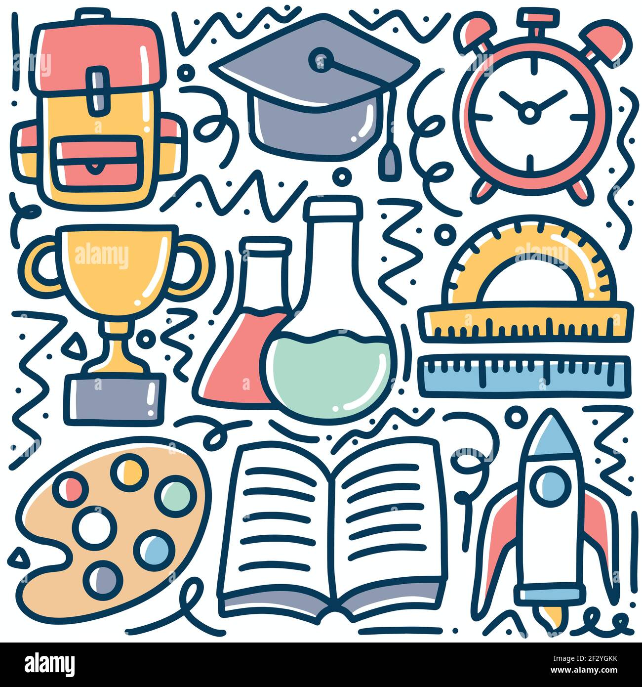 doodle set of sports hand drawing Stock Vector Image & Art - Alamy