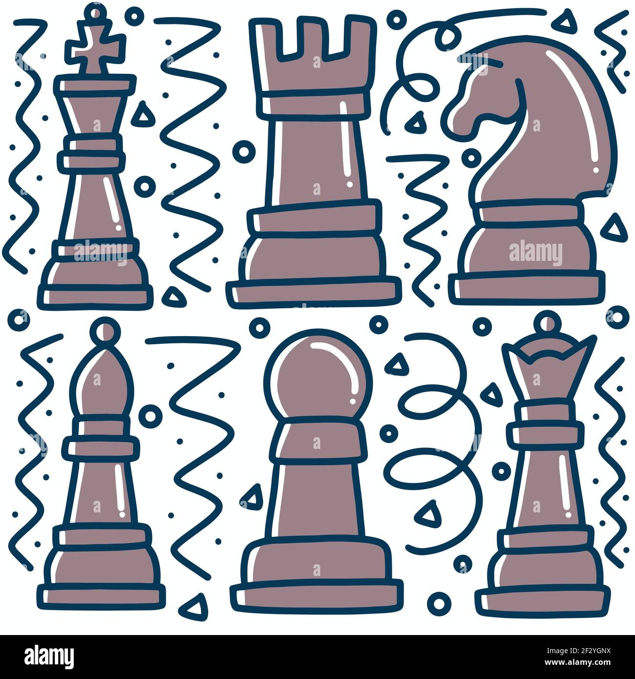 Chess play sketch hi-res stock photography and images - Alamy
