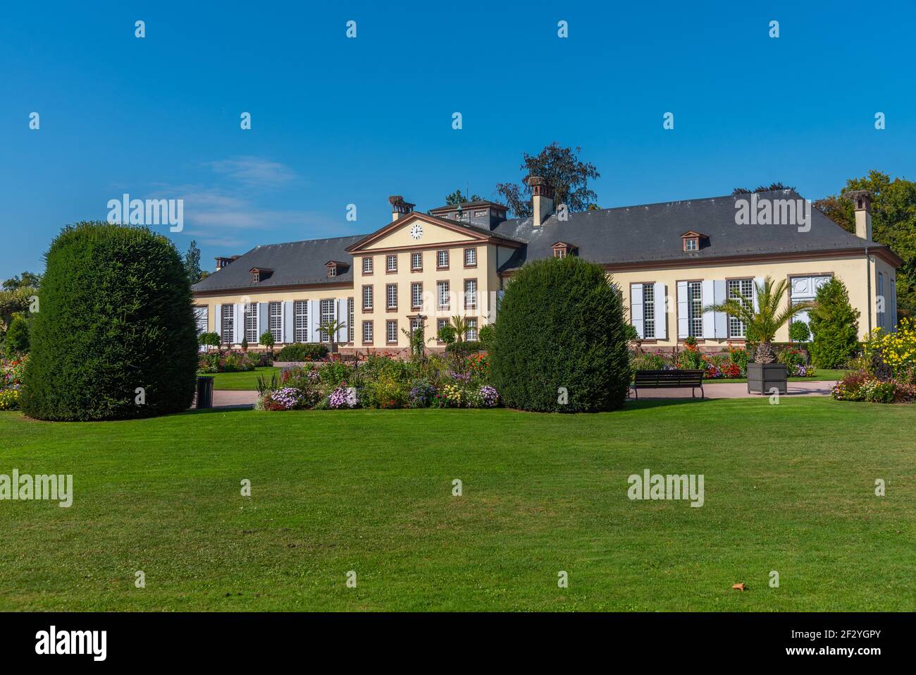 Orangerie building at the Parc de l'Orangerie in Strasbourg, France ...