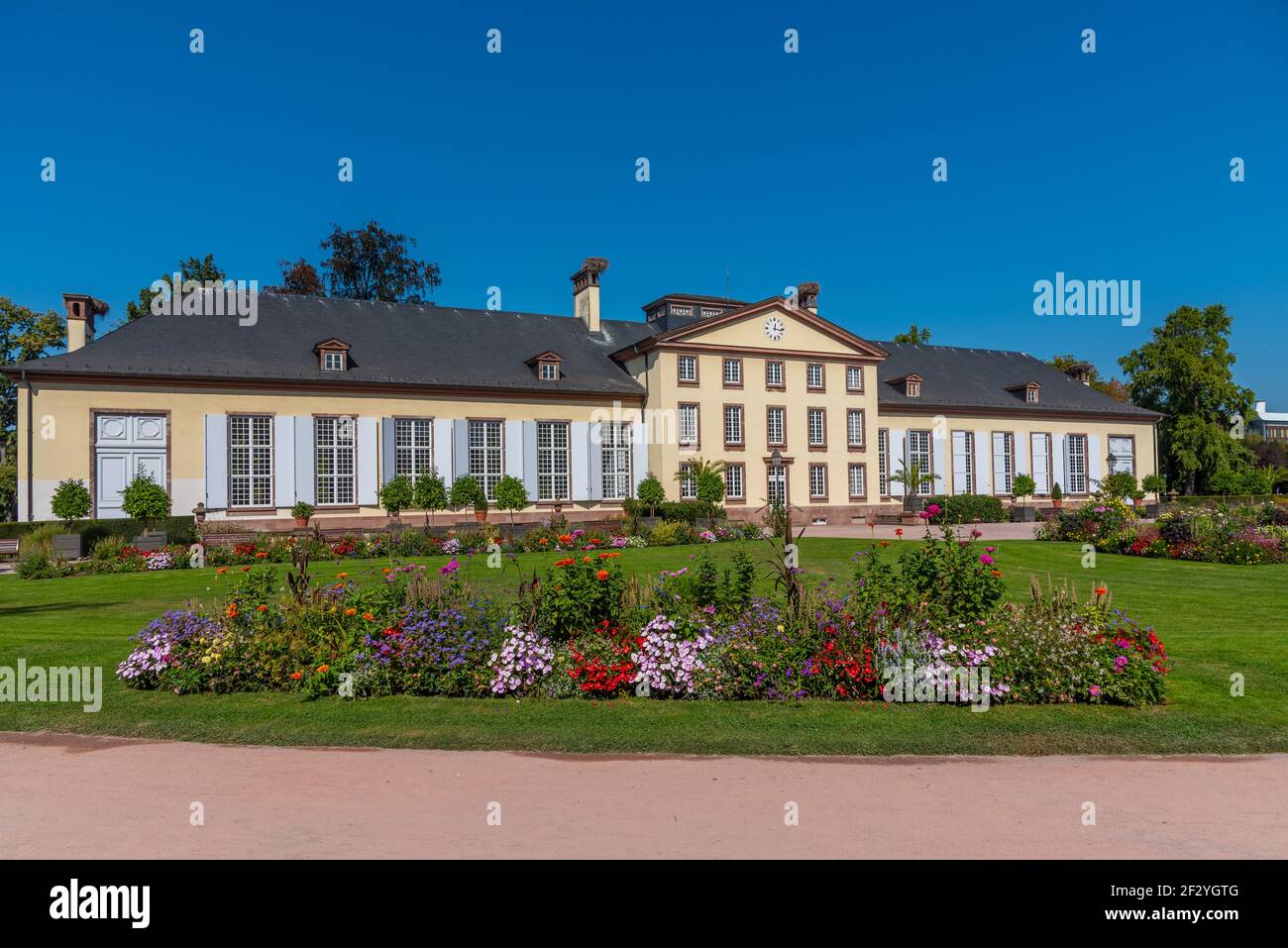 Orangerie building at the Parc de l'Orangerie in Strasbourg, France ...