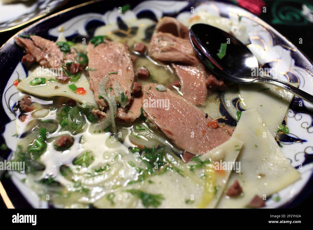 Beshbarmak dish hi-res stock photography and images - Alamy