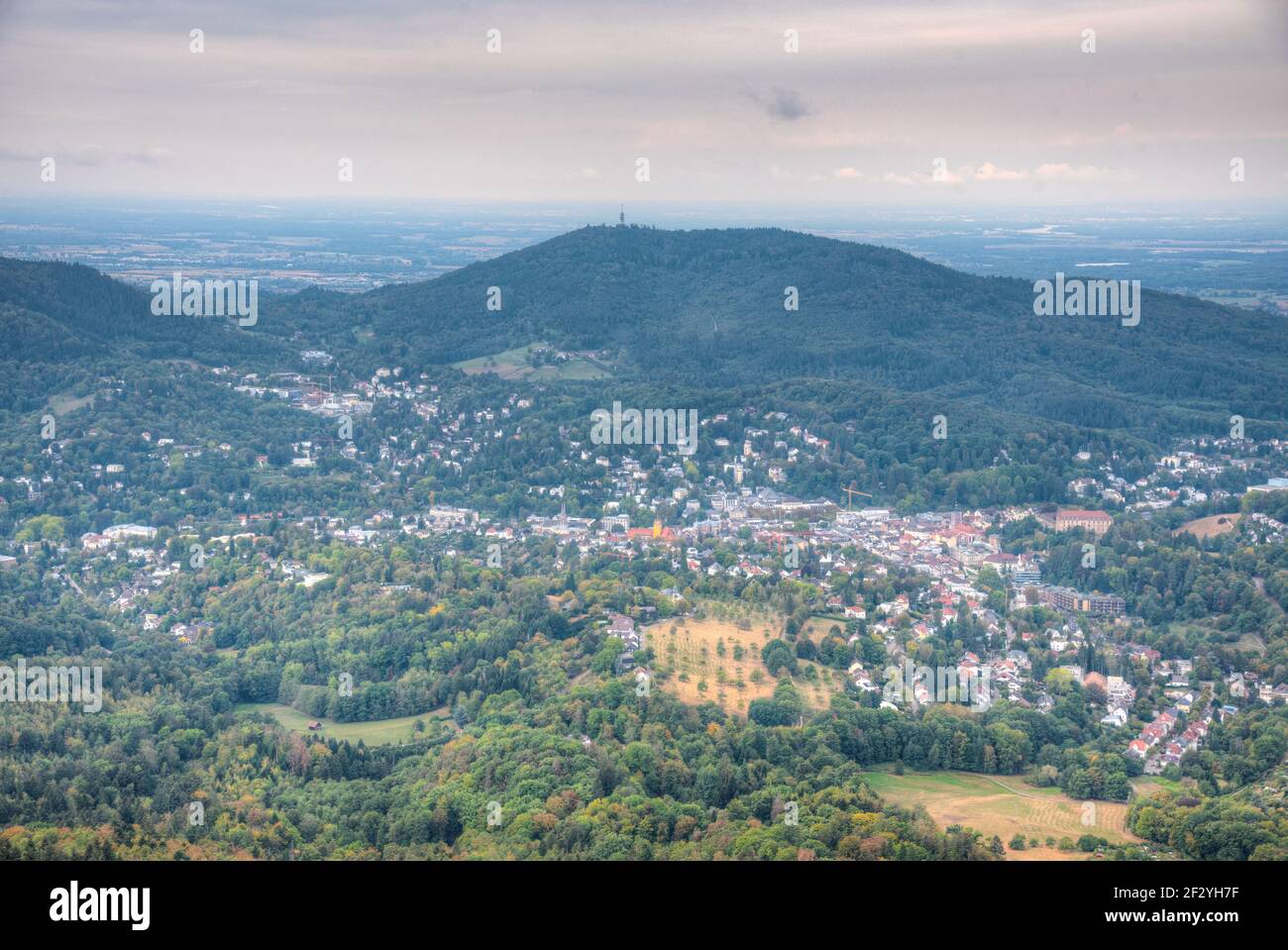 Panorama of Baden Baden in Germany Stock Photo - Alamy
