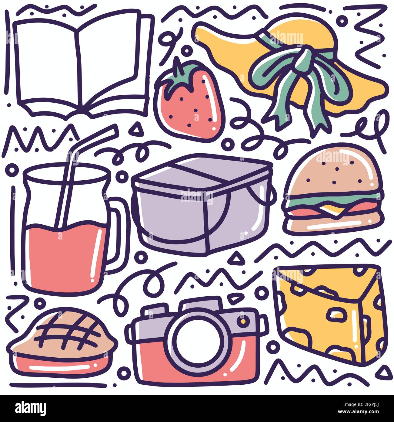 hand drawn doodle lunch menu Stock Vector Image & Art - Alamy
