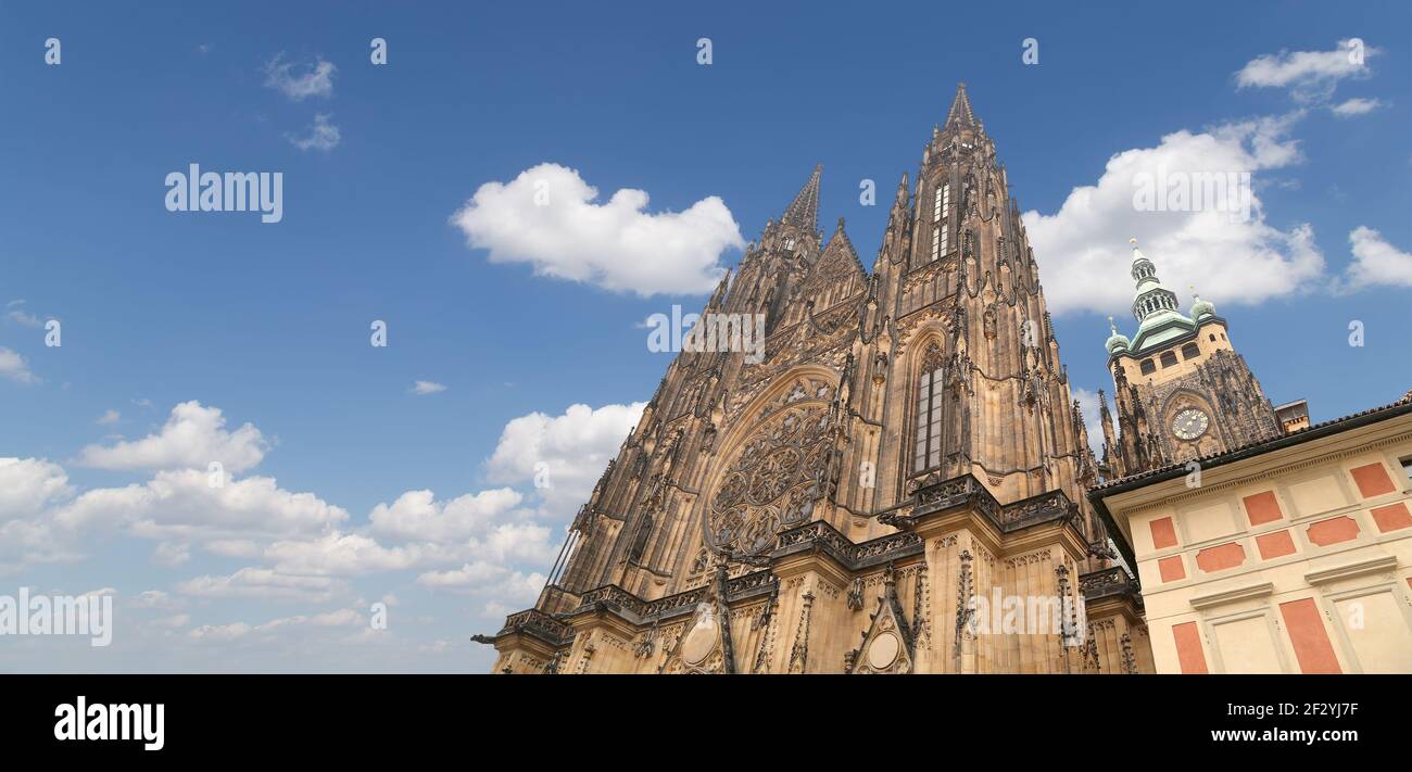 St. Vitus Cathedral (Roman Catholic cathedral ) in Prague Castle, Czech ...