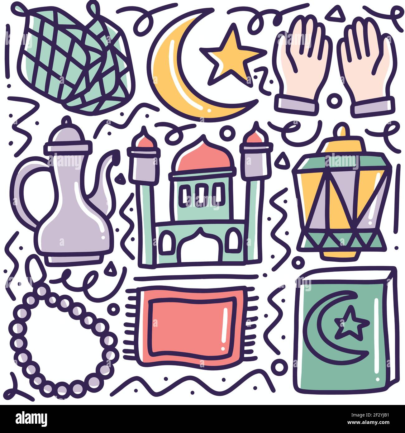 Doodle mosque hi-res stock photography and images - Alamy