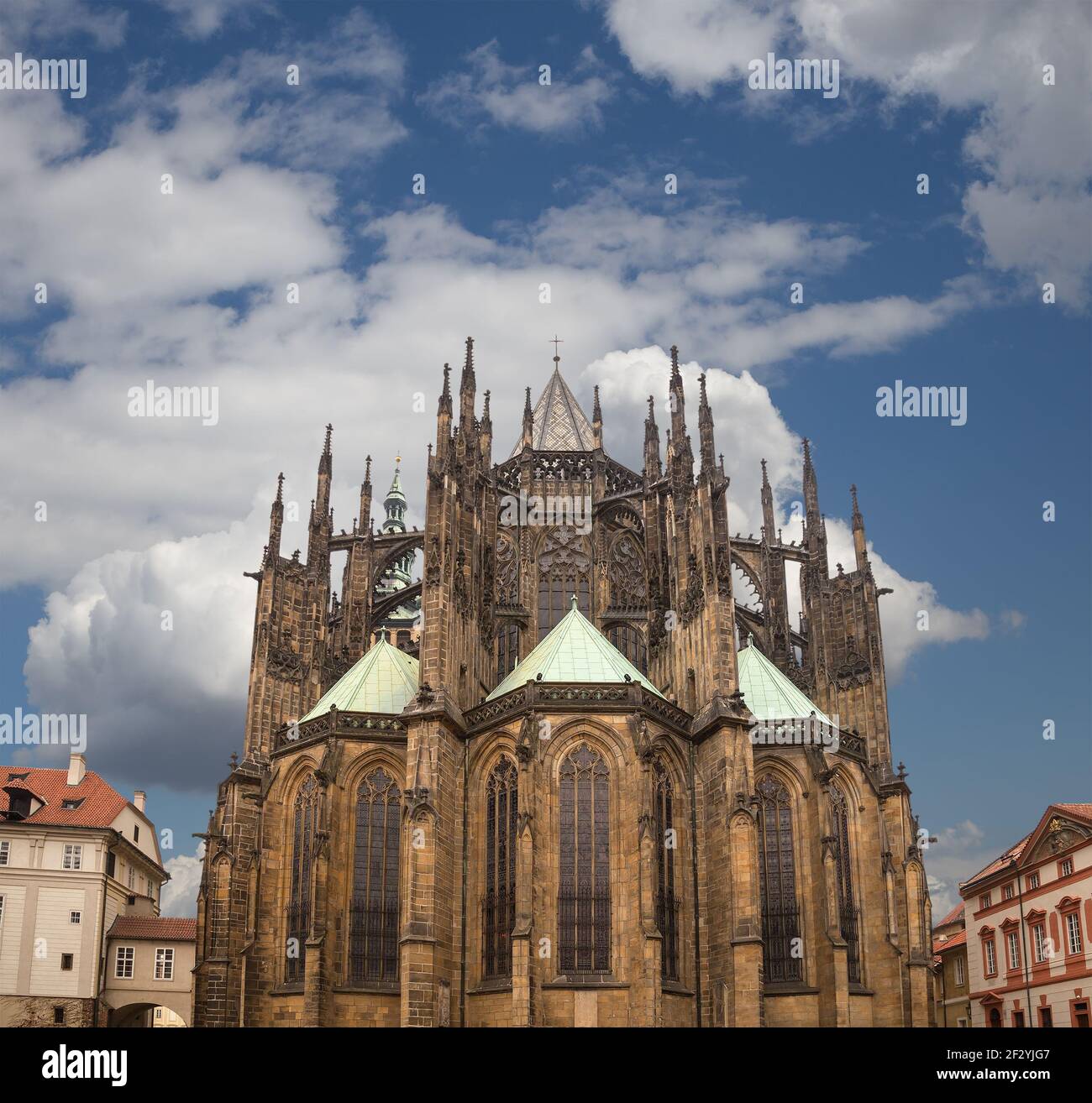 St. Vitus Cathedral (Roman Catholic cathedral ) in Prague Castle, Czech ...
