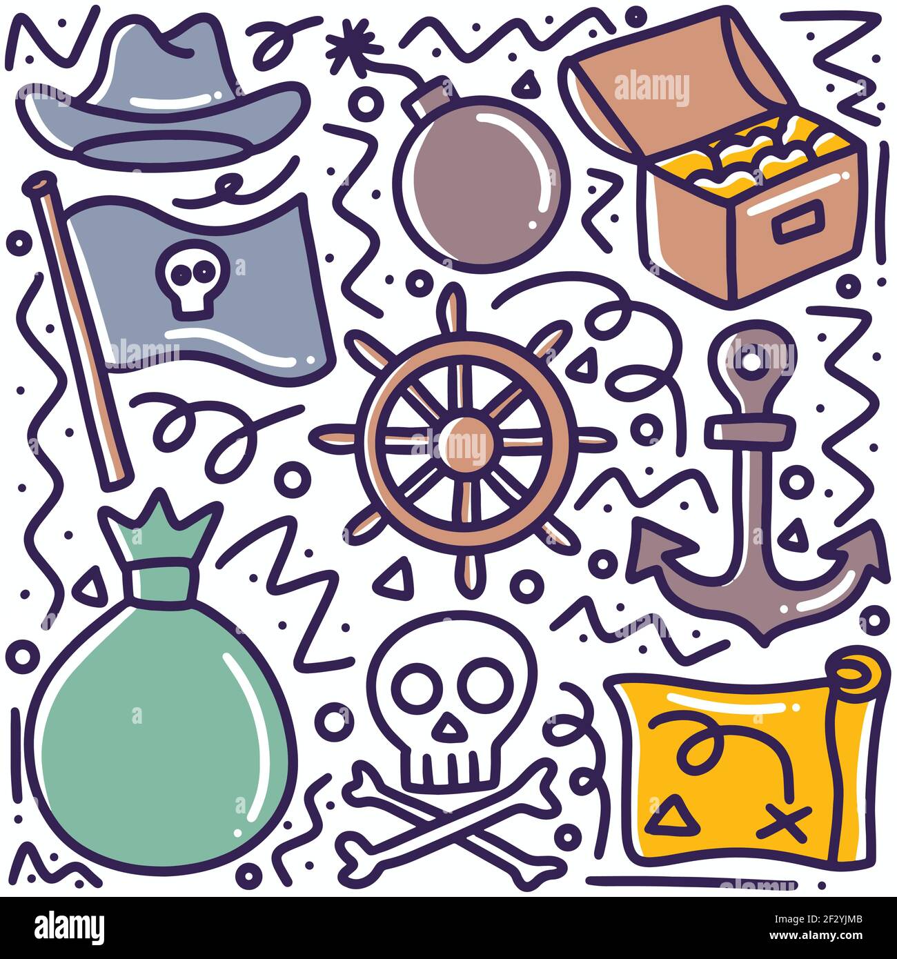 Pirate skull clipart hi-res stock photography and images - Alamy
