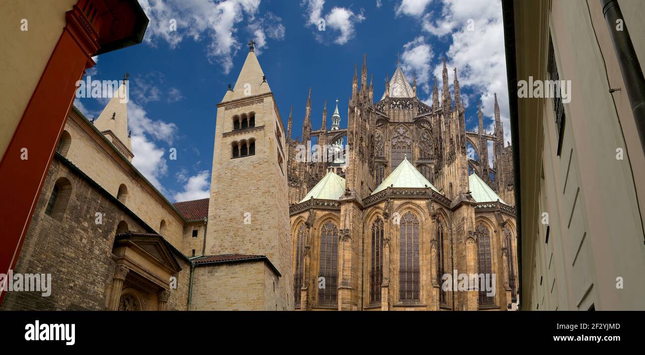 St. Vitus Cathedral (Roman Catholic cathedral ) in Prague Castle, Czech ...